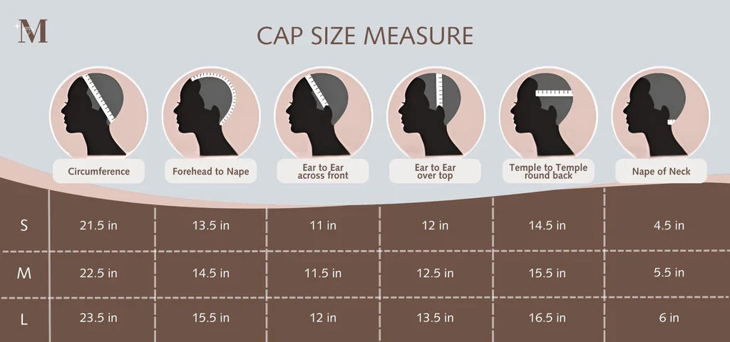 How to Choose the Right Wig Cap Size – Fit Guide by MellowDiamond