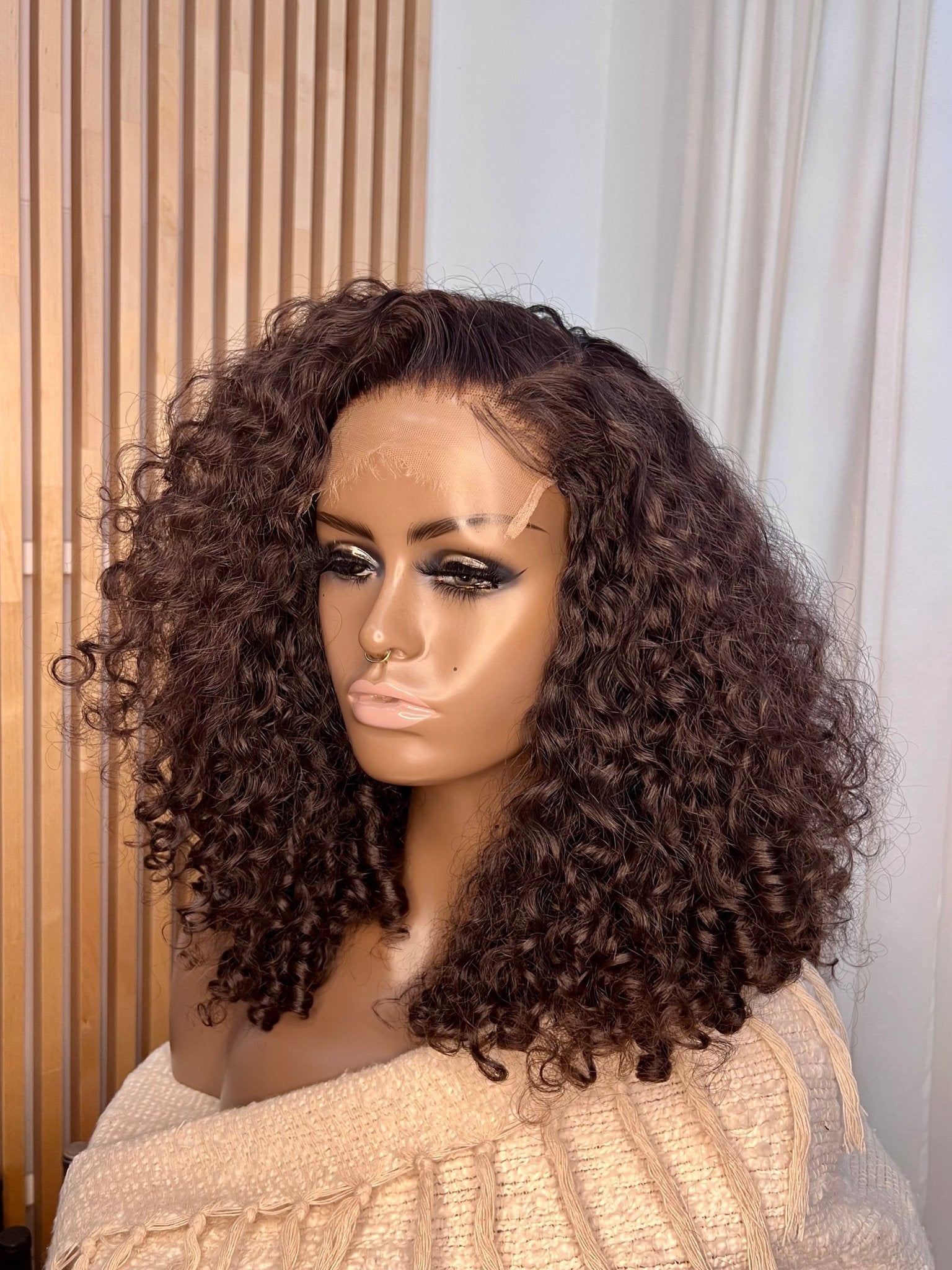 Raw Burmese Curly Unit: Versatile & Stunning 18-Inch Hair Piece