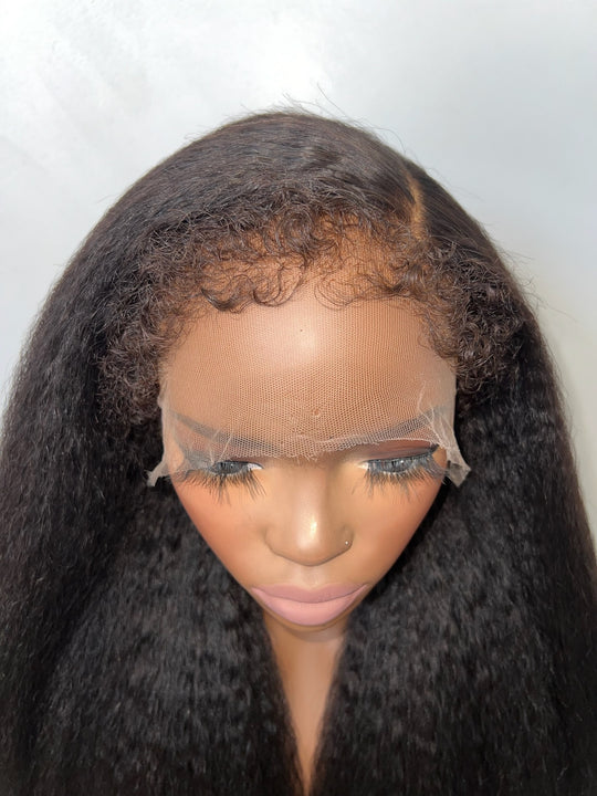 Hybrid Nye HD Custom – Virgin Kinky Straight Human Hair Wig